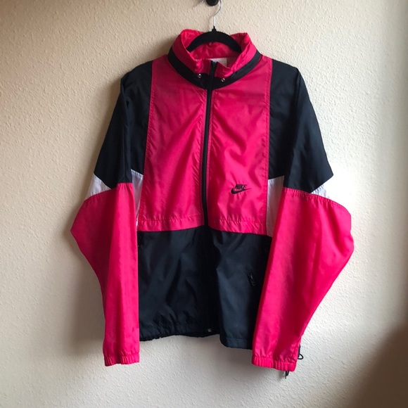 Nike | Jackets & Coats | Vintage Nike Color Block Full Zip Adjustable ...